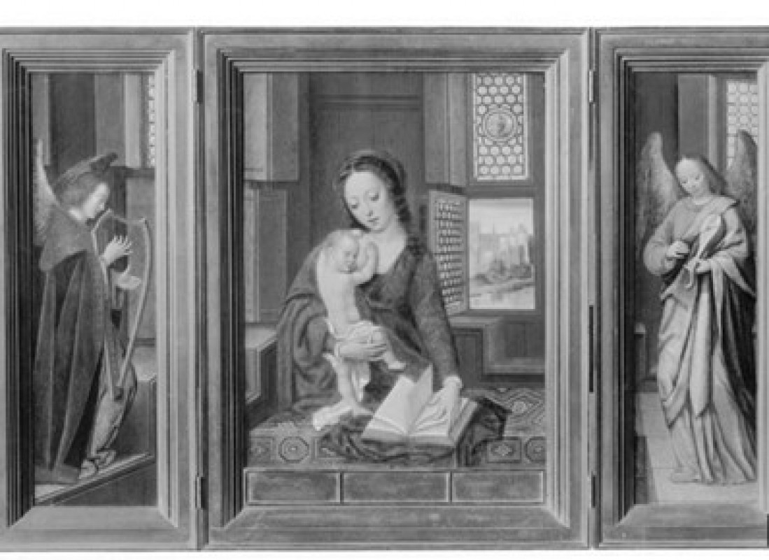 Triptych: Virgin and Child; Shutters: Musician Angels | KIK-IRPA