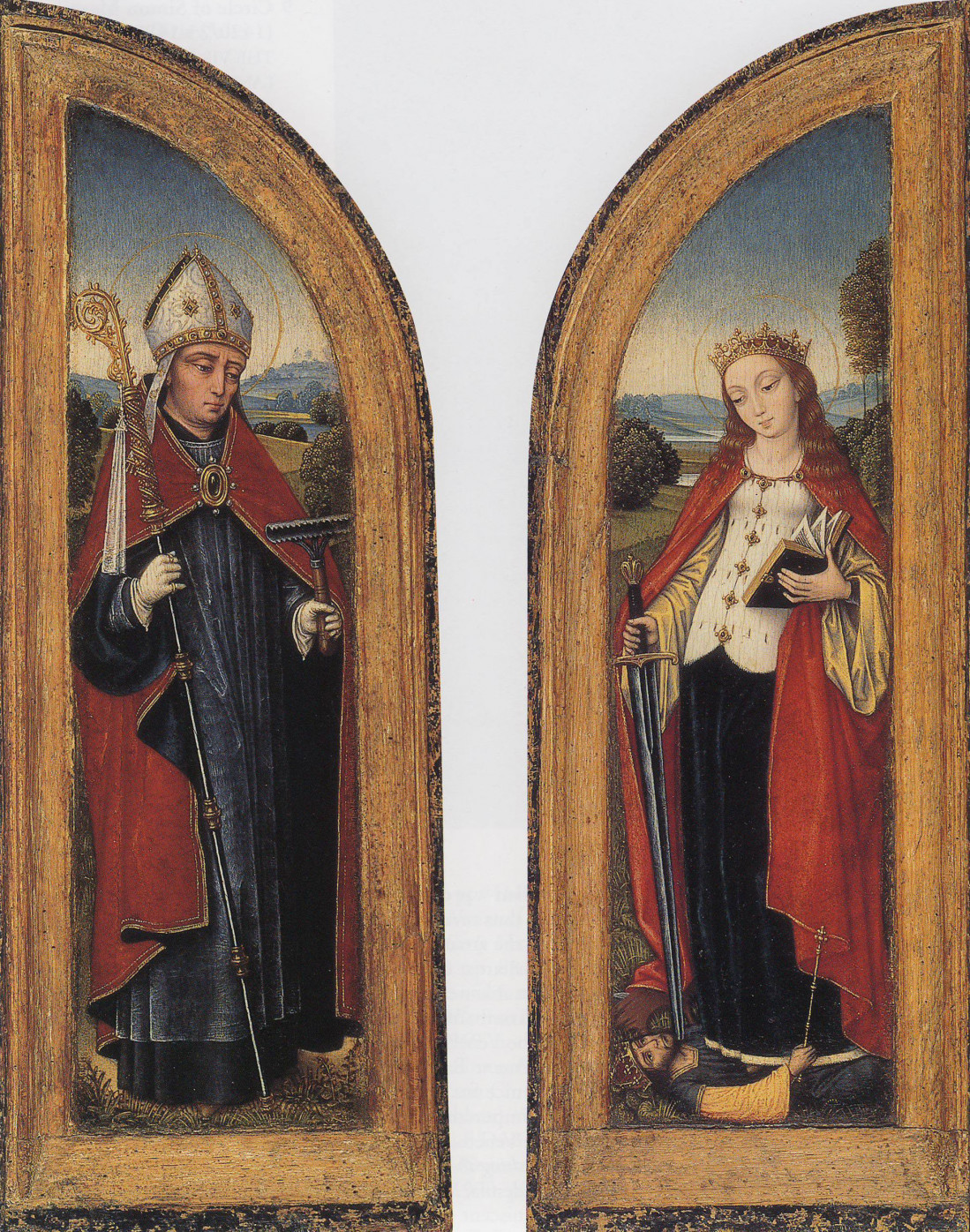 Two shutters of an Altarpiece: St. Catherine, St. Blaise | KIK-IRPA
