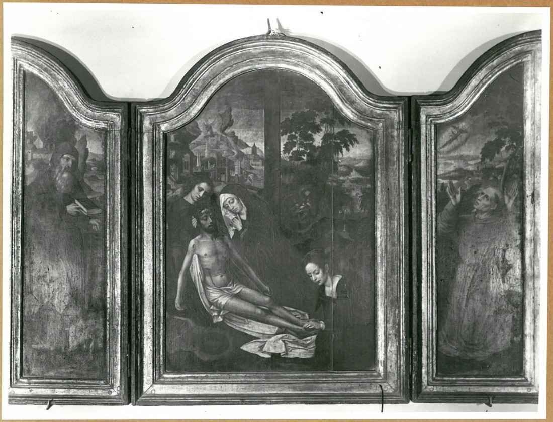 Triptych of the Lamentation. Shutters: St. Anthony and St. Francis with the Stigmata | KIK-IRPA