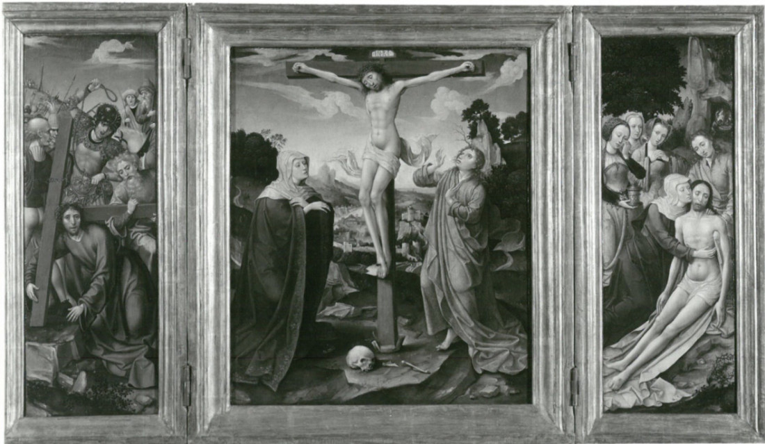 Triptych of the Crucifixion; shutters: Christ Carrying the Cross and Lamentation | KIK-IRPA