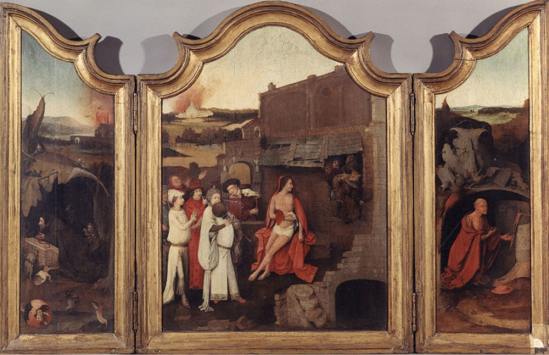 Triptych of Job, on the shutters Sts. Anthony and Jerome | KIK-IRPA