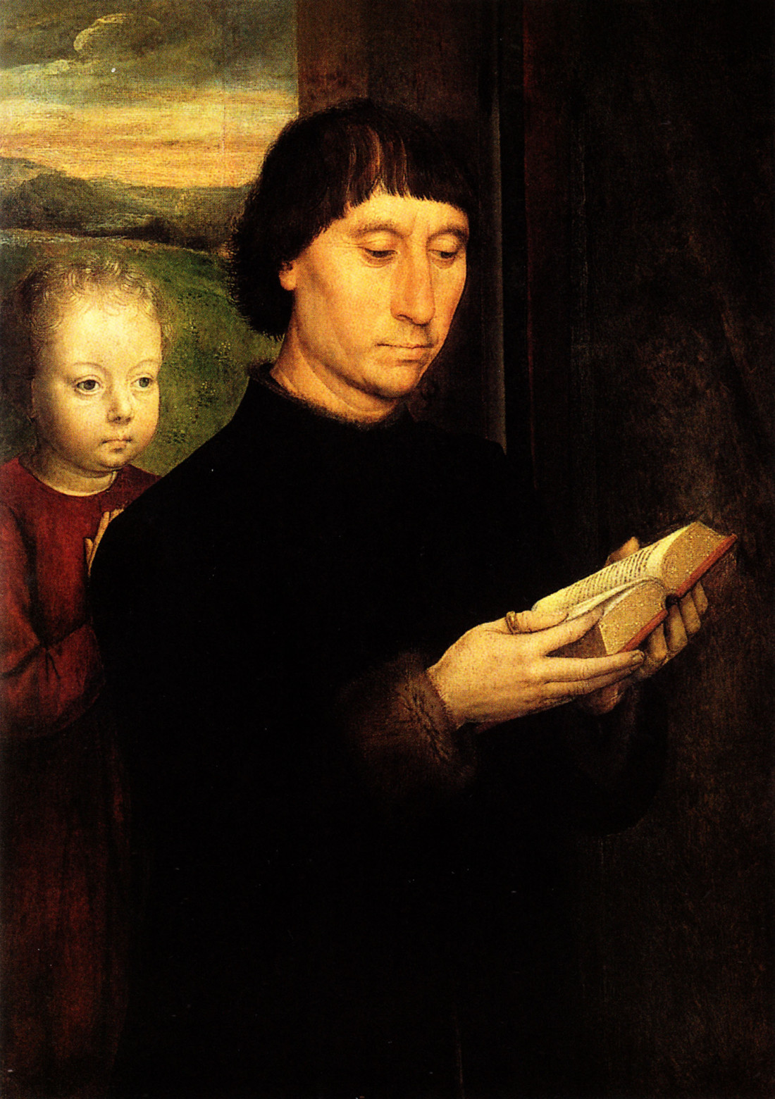 A Pair of Altarpiece Shutters: Portrait of a Donor with a Boy; Portrait of a Donatrix | KIK-IRPA