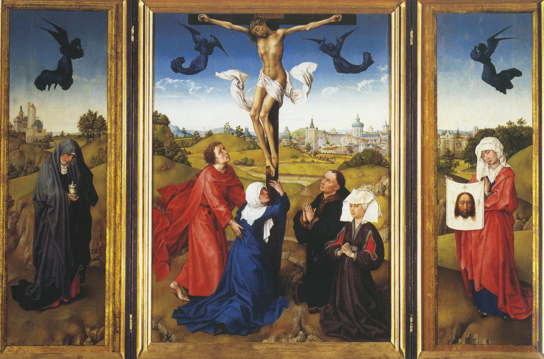 Triptych with Christ on the Cross and the Mourners | KIK-IRPA