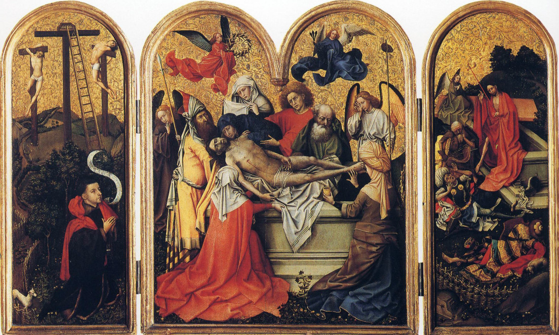 Triptych with the Entombment, on the centre panel | KIK-IRPA