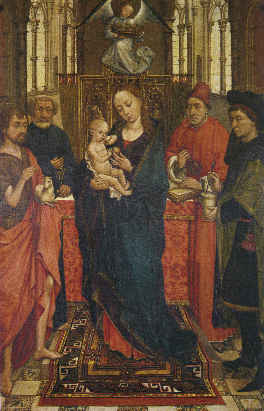 Virgin and Child with Sts John the Baptist, Peter, Cosmas and Damian ...
