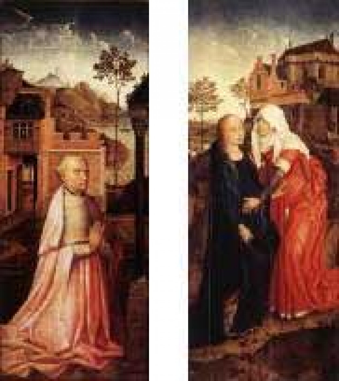 Donor and Visitation (two shutters of an altarpiece) | KIK-IRPA