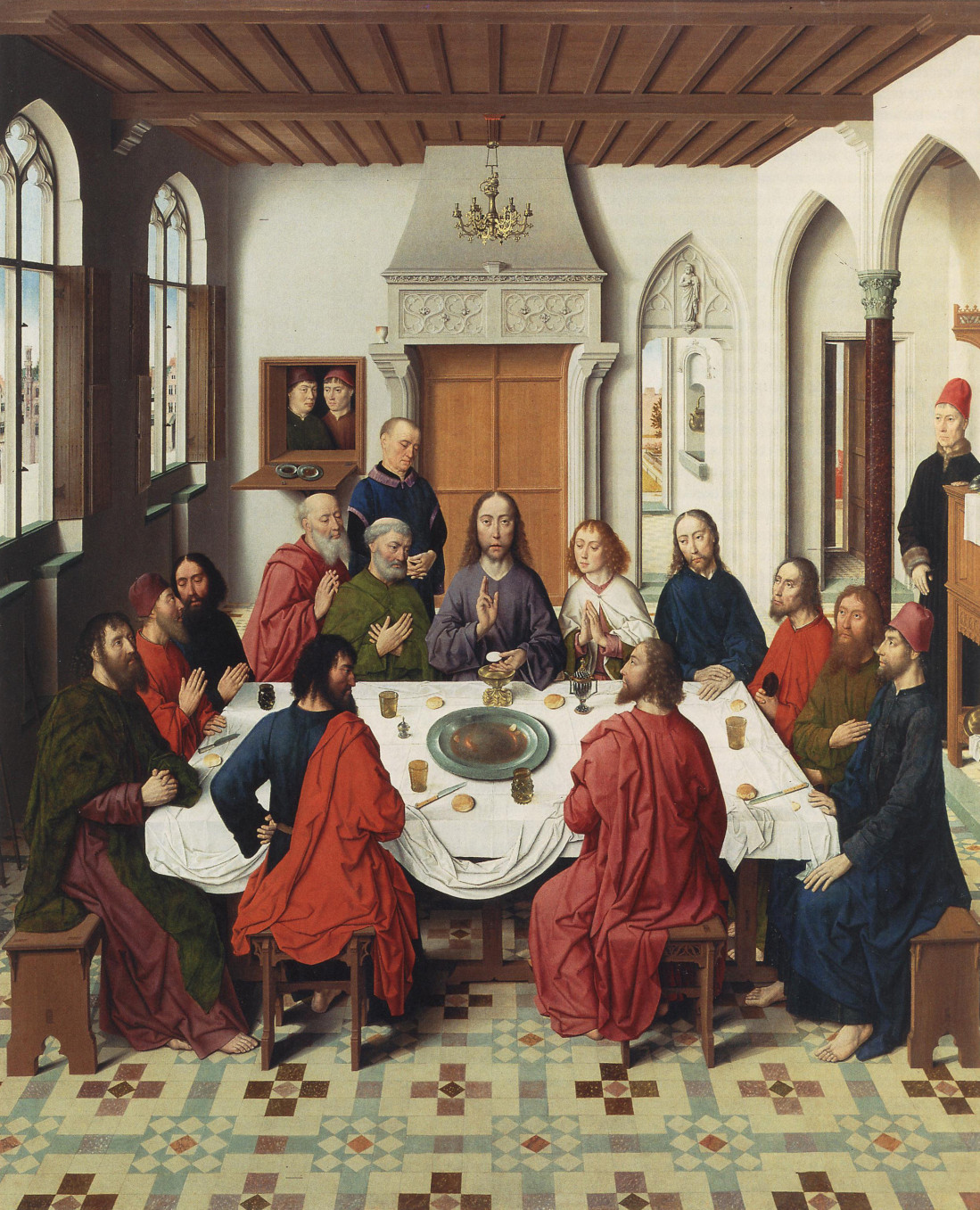 Altarpiece with the Last Supper in the Centre and Four Shutter Paintings | KIK-IRPA