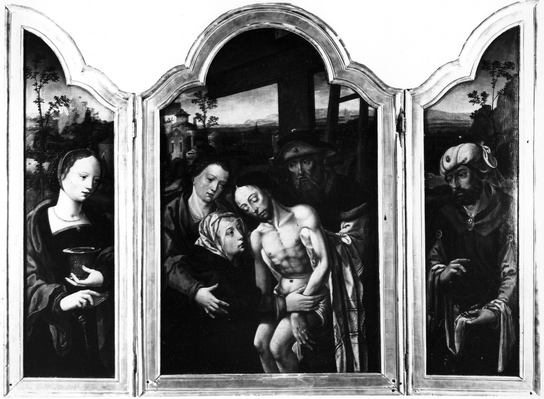 Triptych with a Descent from the Cross, Mary-Magdalene (left), Joseph of Arimathea (right) | KIK ...
